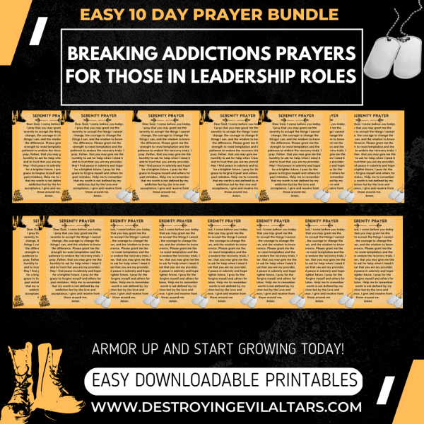 Easy 10 day Prayer Bundle -Breaking Addiction Prayers for those in ...
